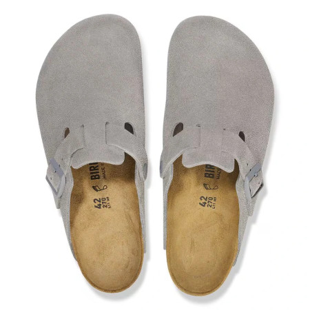 Birkenstock - Boston Suede - Stone Coin | Macchi 1941