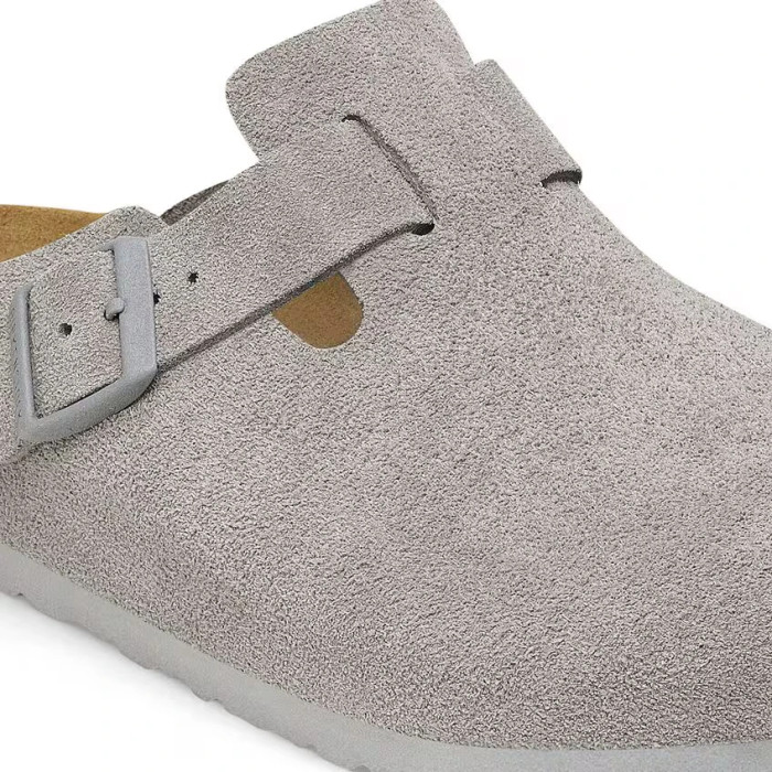 Birkenstock - Boston Suede - Stone Coin | Macchi 1941