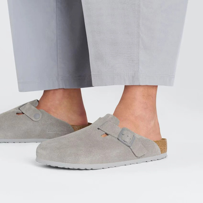 Birkenstock - Boston Suede - Stone Coin | Macchi 1941