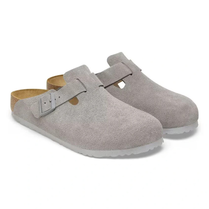 Birkenstock - Boston Suede - Stone Coin | Macchi 1941